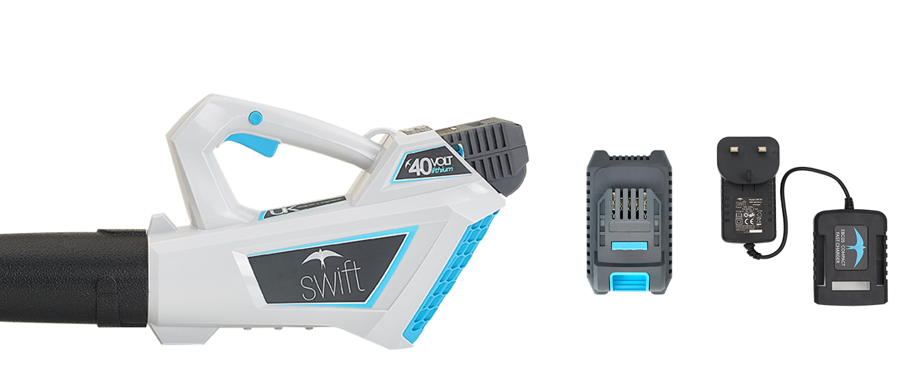 40v cordless battery powered electric leaf & debris blower - Swift ...